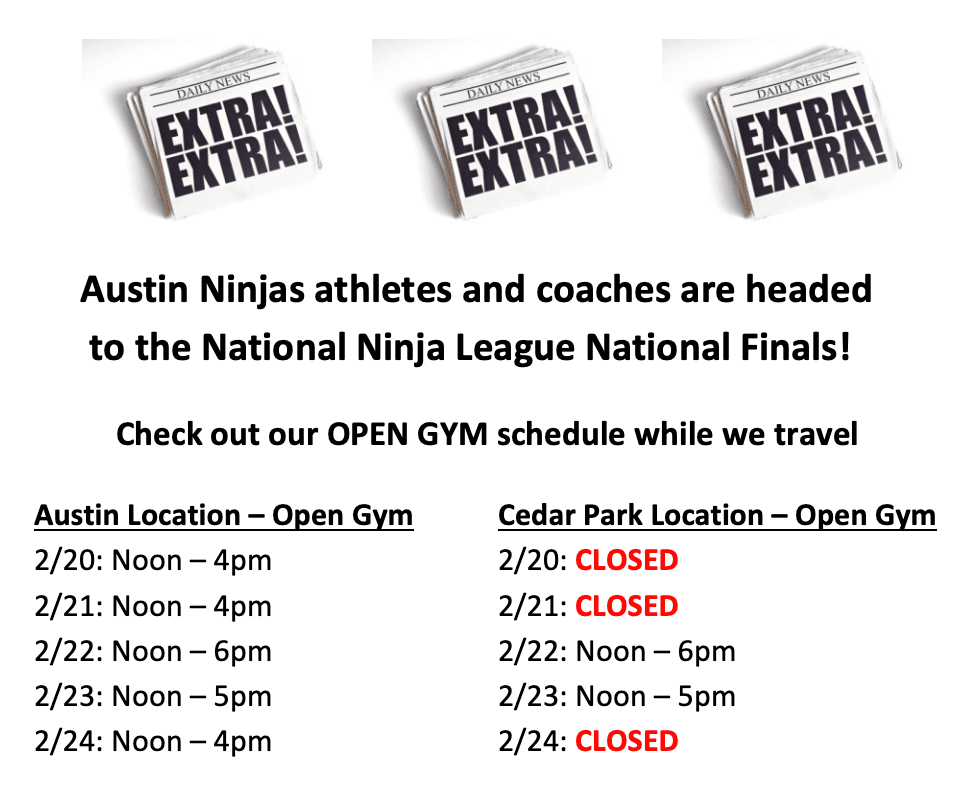 Competitions - Austin Ninjas | Austin Obstacle Course Training and Classes